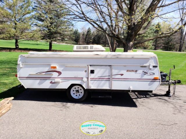 Camper Remodel Diary: 1999 Jayco Pop Up Day 1 - Happy Camper Remodels